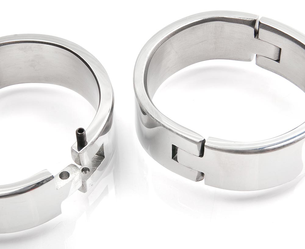 lockstore.de - Kubind Handgelenk Ringe oval, Edelstahl, Typ 4